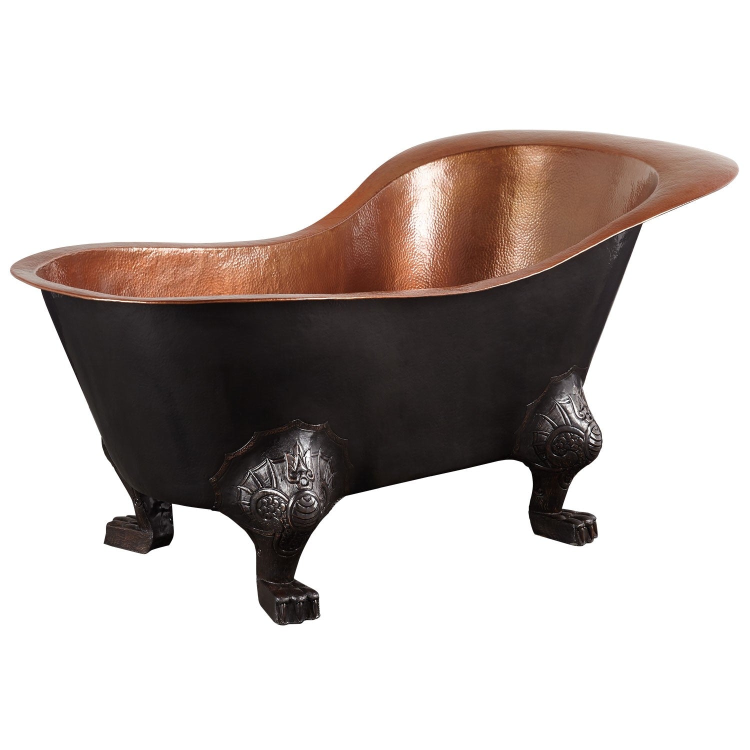 Clawfoot Copper Tub Chinese Style - Coppersmith Creations